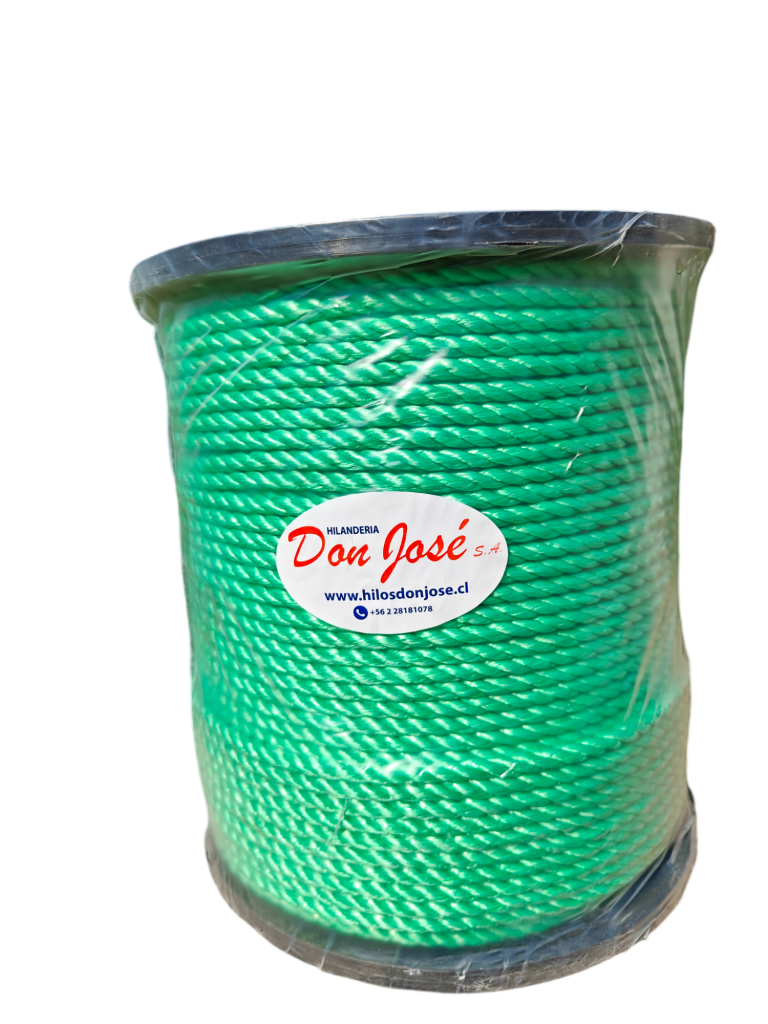 Cordel plástico color verde 16 MM - Hilos Don José
